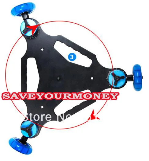3-Wheel-Triangle-Table-Top-Dolly-Skater-Slider-Truck-For-DSLR-Camera-DV ...