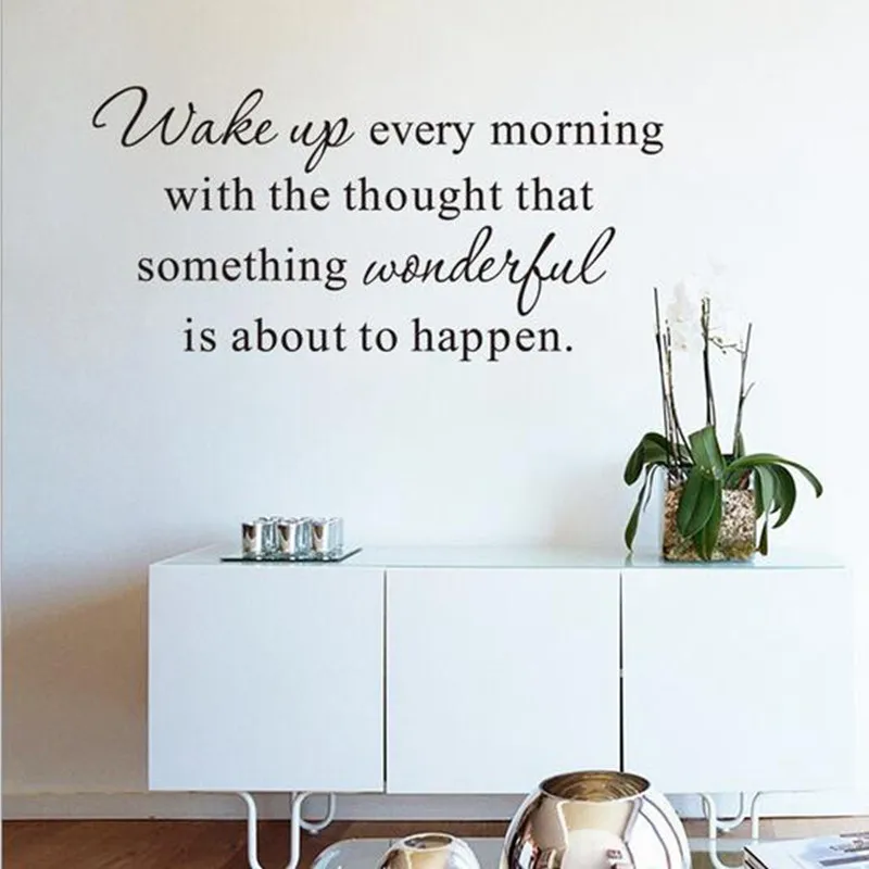 Wall Stickers Children's Bedroom Decor Wake Up Every Morning ...