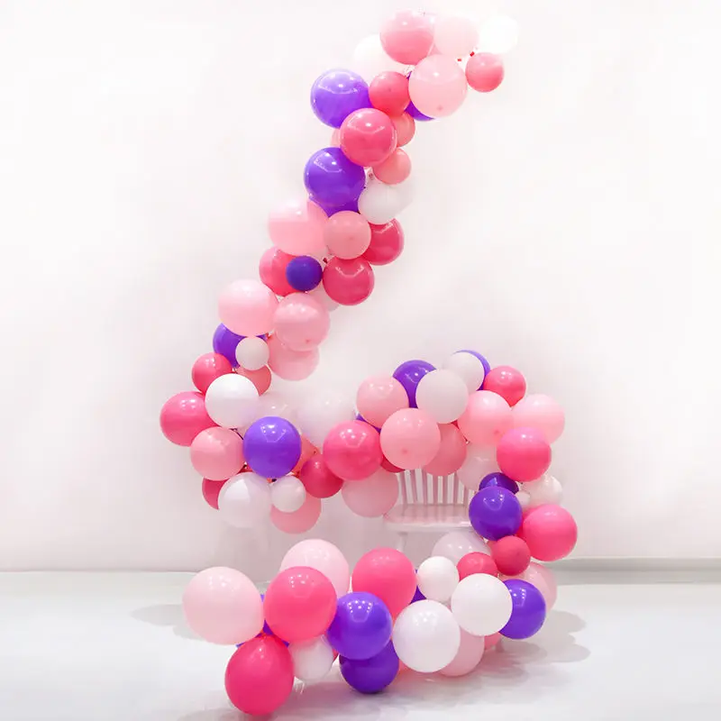 5M Plastic Air Balloon Arch Chain 410 Holes PVC Rubber Wedding Party ...