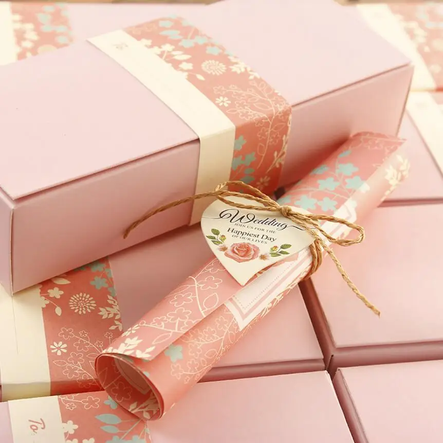 Elegant Box Scroll Wedding Invitations Card Personalized Part ...