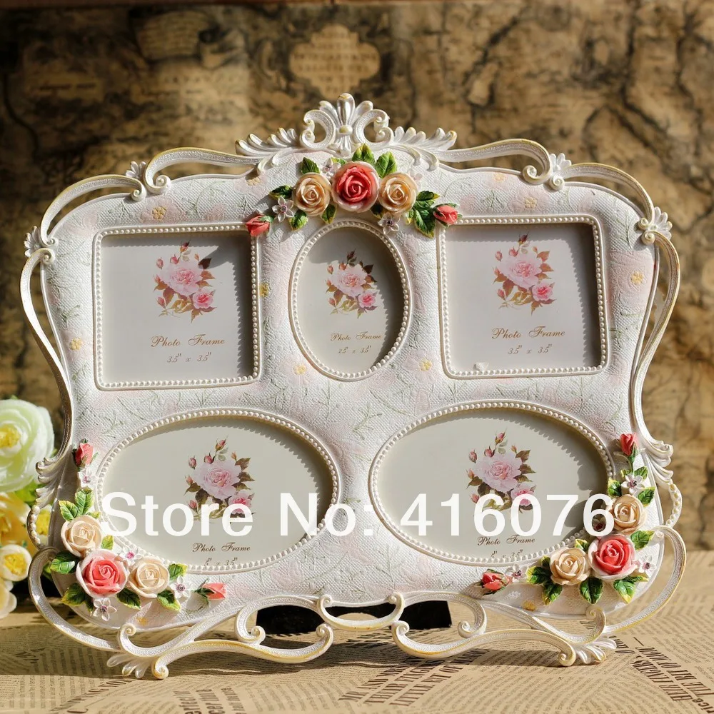 High Quality Rose Design Resin Family Combination Photo Frame Picture ...