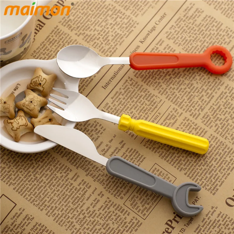 3pcs/set Creative Tools Shaped Stainless Steel Knife Scoops Fork Sets ... 3pcs/set Creative Tools Shaped Stainless Steel Knife Scoops Fork Sets ...