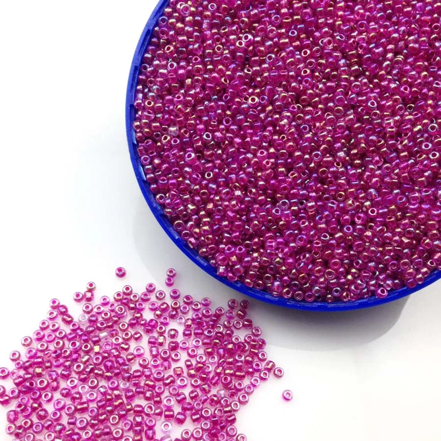 16g 1000x 2mm 12/0 Ab Rose Pink Colorful Transparent Loose Spacer Beads ...
