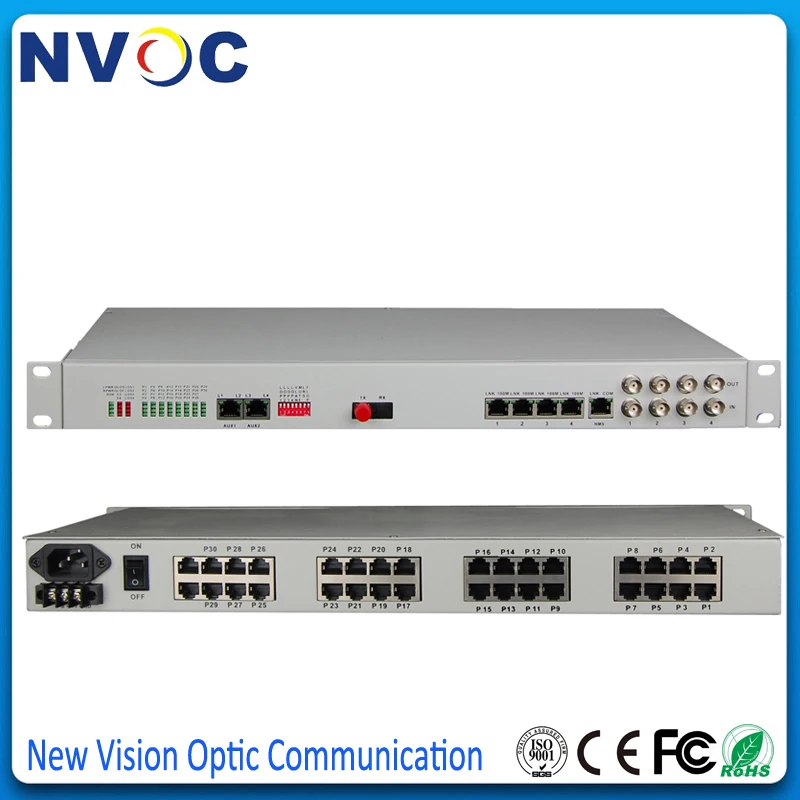 26Ch Telephone+2ch 2Wire Audio+2Ch 4Wire Audio+2ch 10/100M Ethernet,SM,SX,20KM Dual Power Supply ...