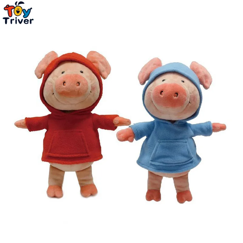 30/40cm Kawaii Plush Pig Toy Stuffed Animal Red Blue Wibbly Pigs Doll ...