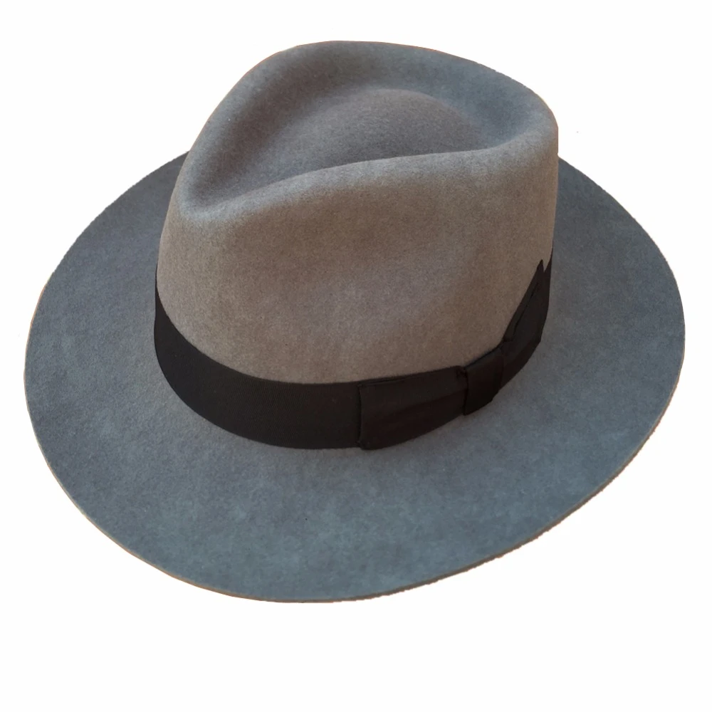 Grey Gray Fedora Godfather Gangster Mobster Hat - 70% Off Discount ...