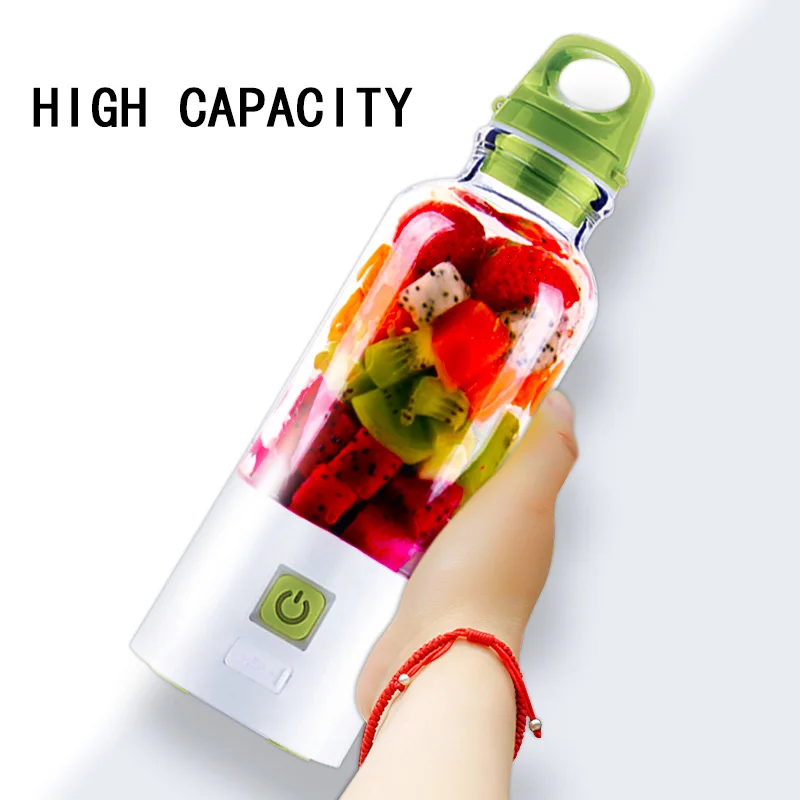 Waterproof Rechargeable Juicer Crushed Ice Electric Mini Fruit Juice ...