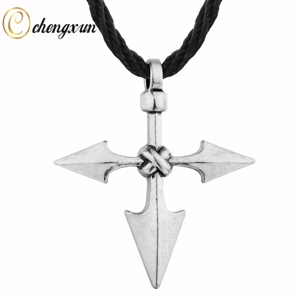 CHENGXUN Cross Necklace Pendant Men Gold silver color Charms Jewelry ...