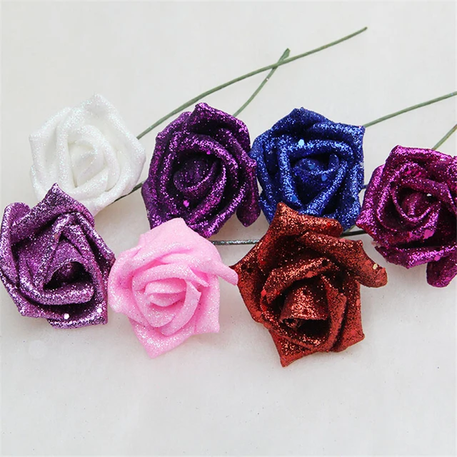 Real Glitter Flowers