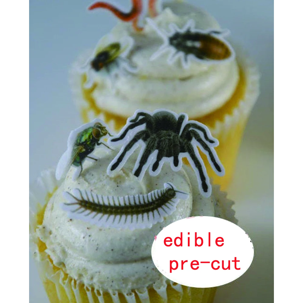 Paper & Party Supplies Edible Cake Decorations Set of 12 DIY Cake Decor ...