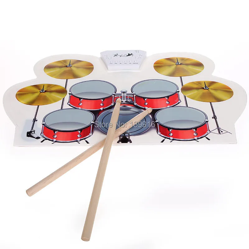 Digital Portable Silicone USB MIDI Drum Kit PC Desktop Roll up ...