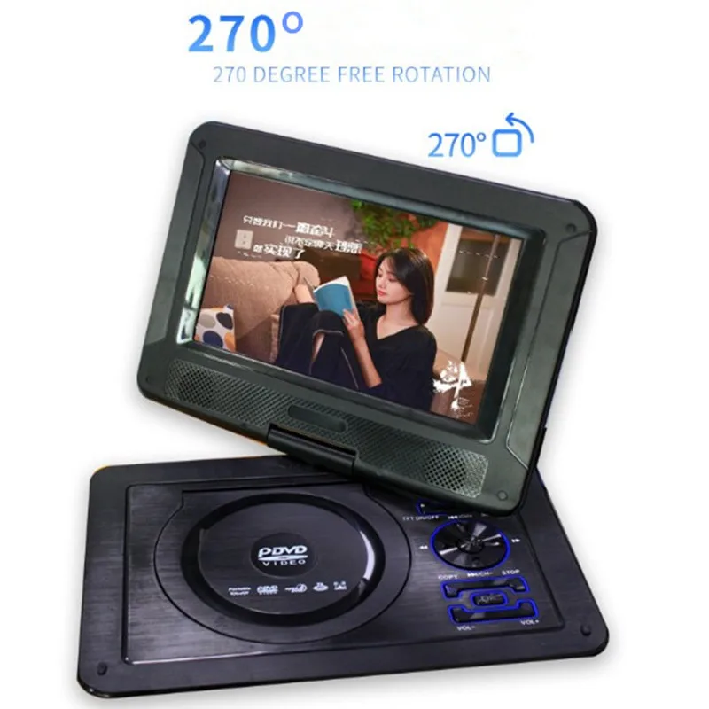 Portable 13 Inch Dvd Vcd Players, Evd Game Function, 270 Degree ...