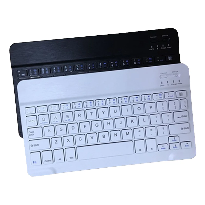 Mini teclado sem fio bluetooth ultra fino telefone tablet teclado para ...