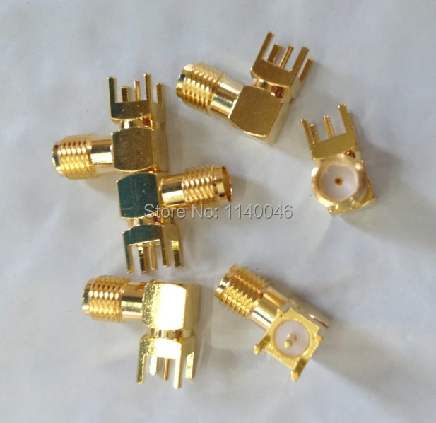RF SMA KW SMA SMA female jack Horizontal 90 degrees 90 degrees 5 pin ...