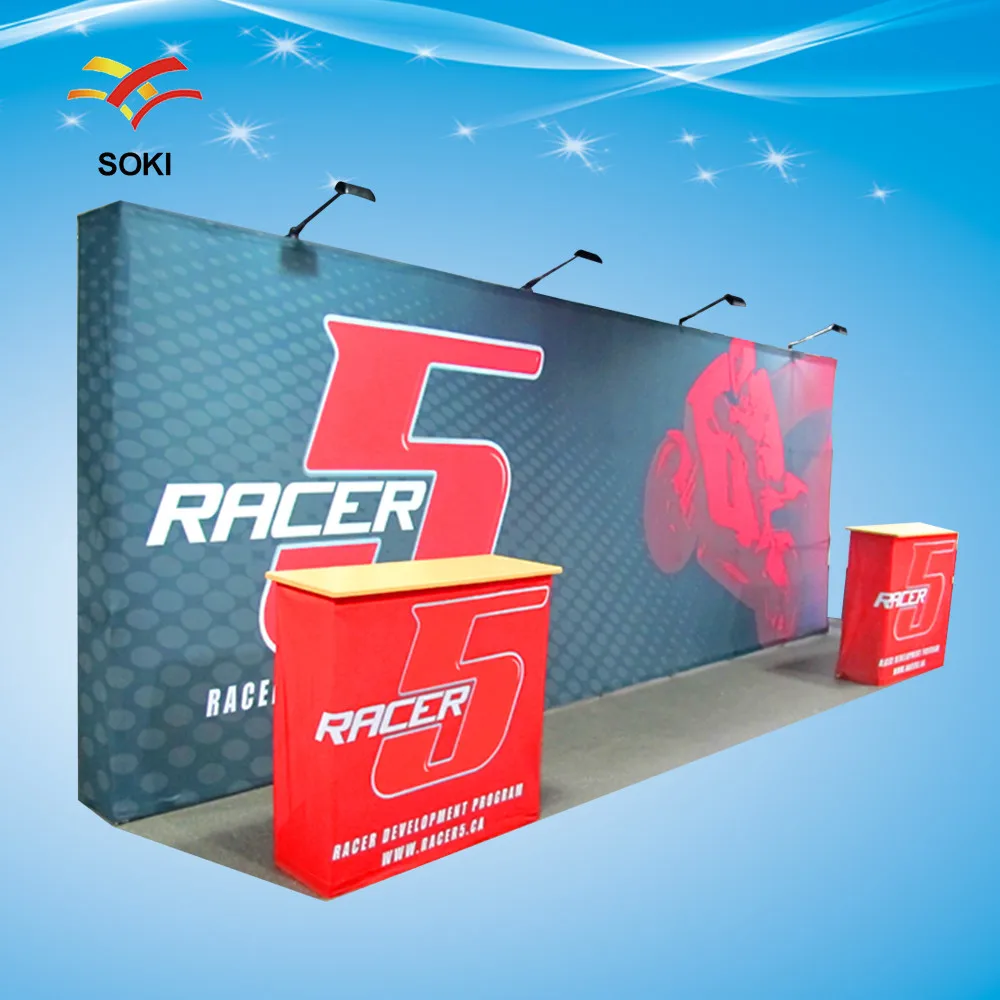 2016 New Arrival 10 Ft Durable And Folding Backdrop Trade Show Pop Up