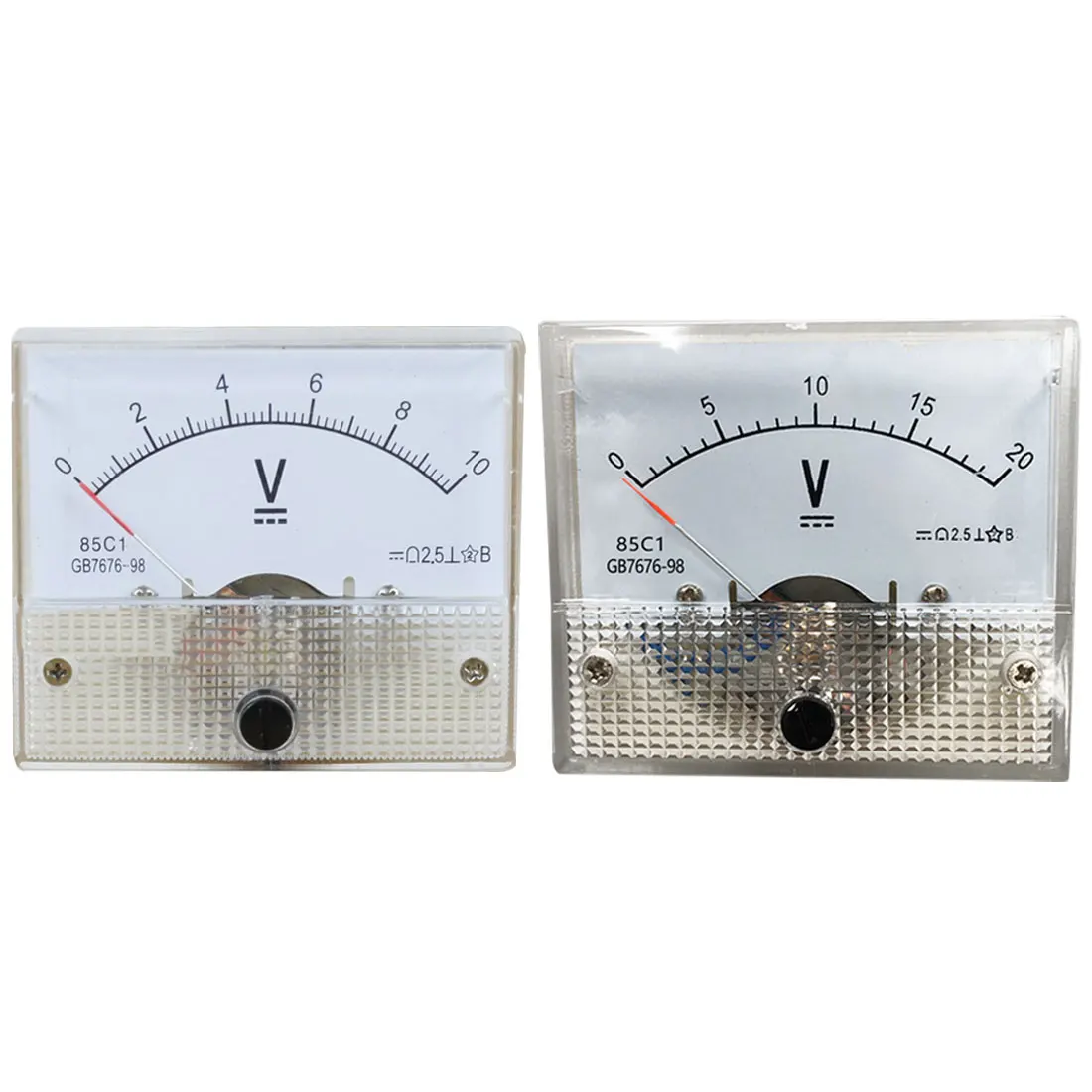 DC 10V 20V 30V 50V 100V Analog Volt Voltage Panel Meter Voltmeter Gauge ...