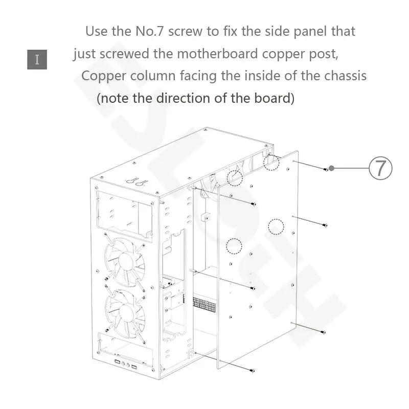 2018 Newest Desktops Acrylic All Transparent Vertical Micro/ATX ...