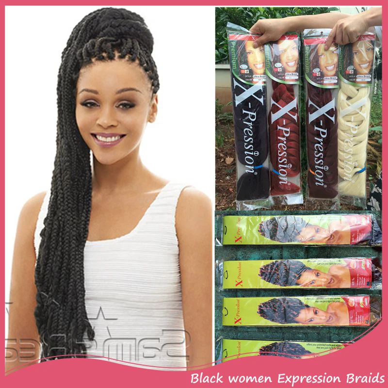 1PC Xpression Hair Extensions 82inch 205cm 165g Natural Synthetic ...