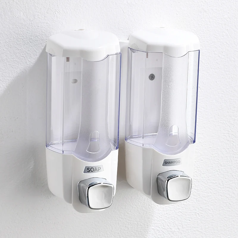 FLG двойной дозатор мыла настенный дозатор для мыла, шампуня для душа ...