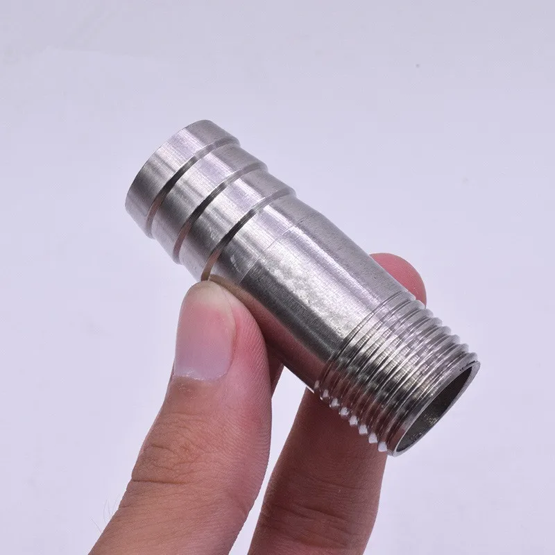 10pcs Stainless Steel 3/8" Male Bsp Thread Pipe Fitting X 16mm Od Barb ...