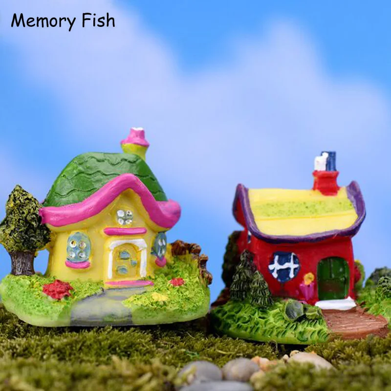 Lovely Cartoon style house Villa Model home Decoration lawn sculpture ...