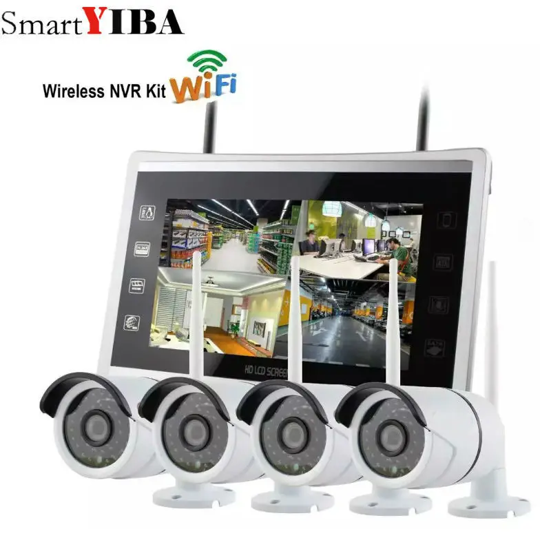 Wireless CCTV System 960P Audio Record 1.3MP 12CH NVR Waterproof ...