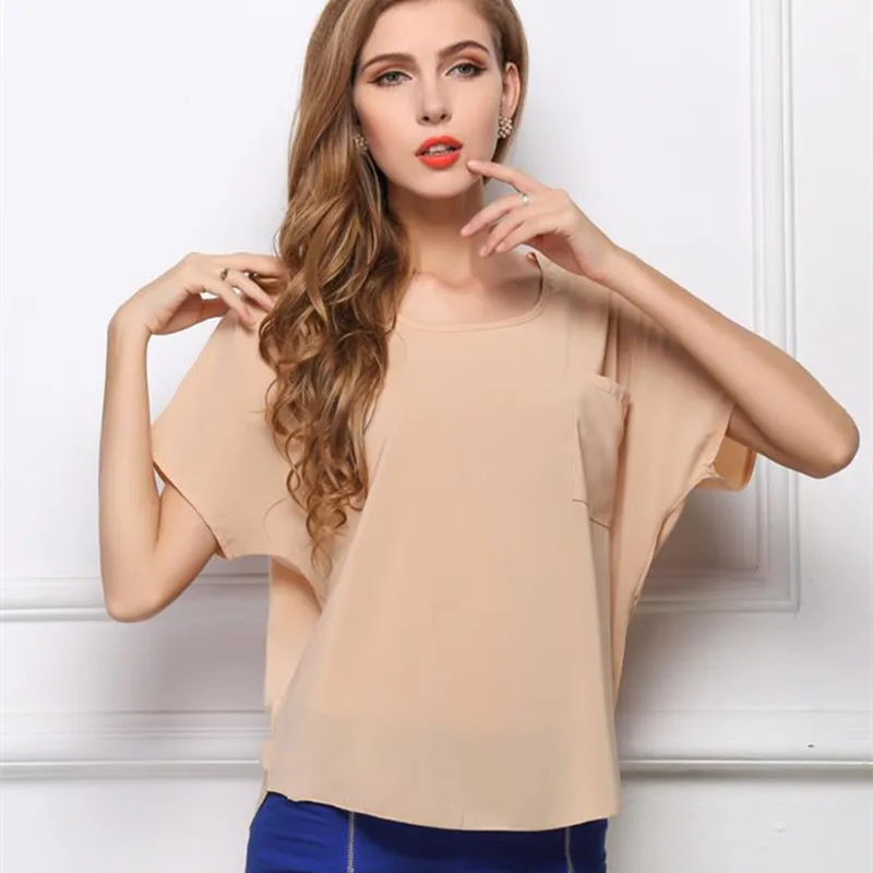 2017 New Arrival Women Summer Chiffon Blouses Female Fashion Korean