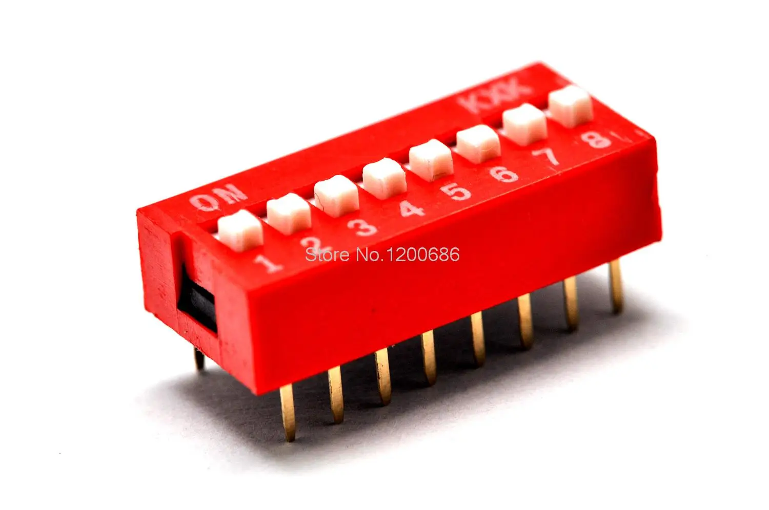 8P DIP switch Swing switch 8 bit toggle switch pitch 2.54MM red-in ...
