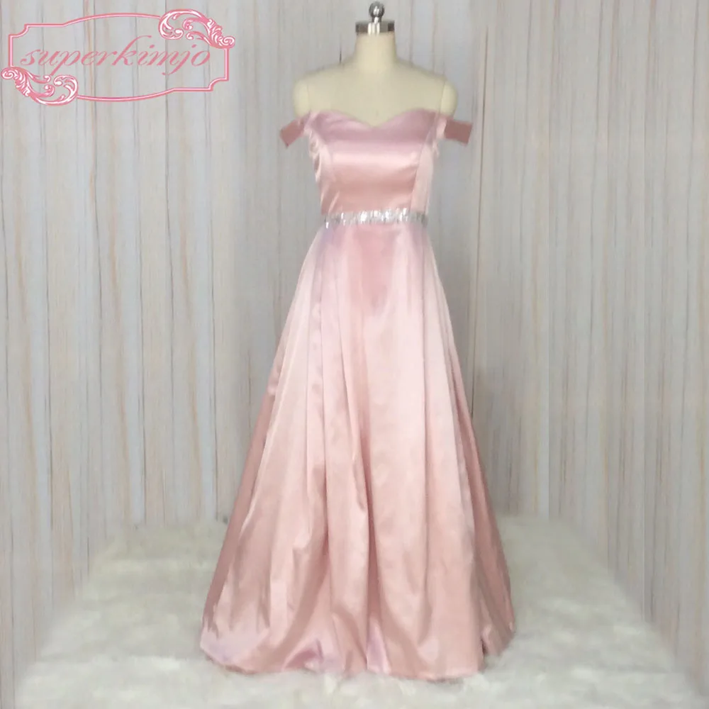 SuperKimJo Off Shoulder Beaded Prom Dresses with Pockets 2018 A Line ...