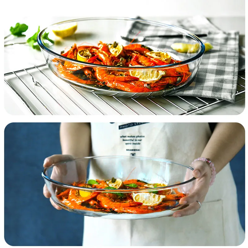 Glass Baking Dish Pan Oven | Glass Baking Tray Oven | Glass Rice ...