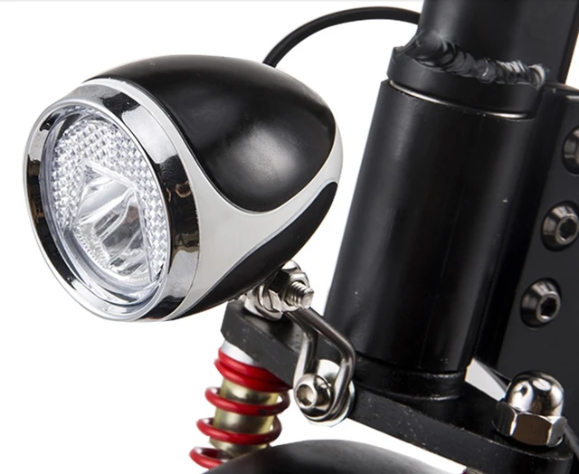 24v36v48v universal LED frontlight lamp with horn for scooter electric ...