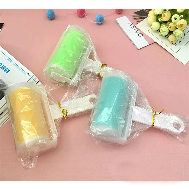 Silicone Lint Sticky Picker Dust Pet Hair Fluff Remover Lint Roller ...