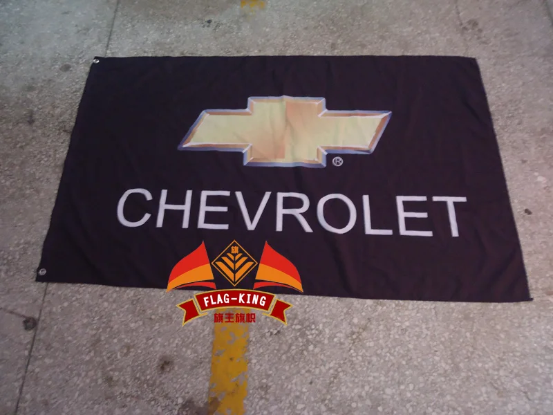 chevrolet racing team flag,chevrolet racing banner,90*150CM polyster ...
