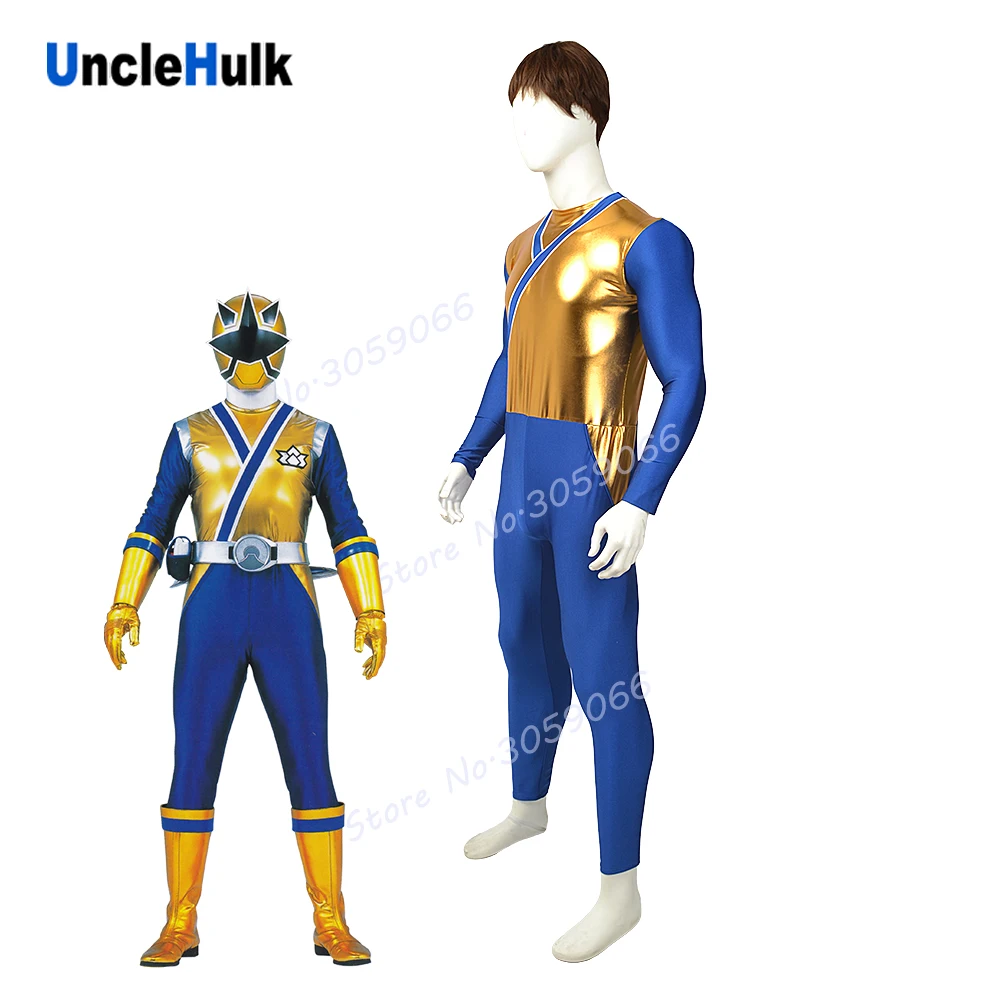 Samurai-Sentai-Shinkenger-Shinken-Golden-Ranger-Spandex-Zentai-Cosplay ...