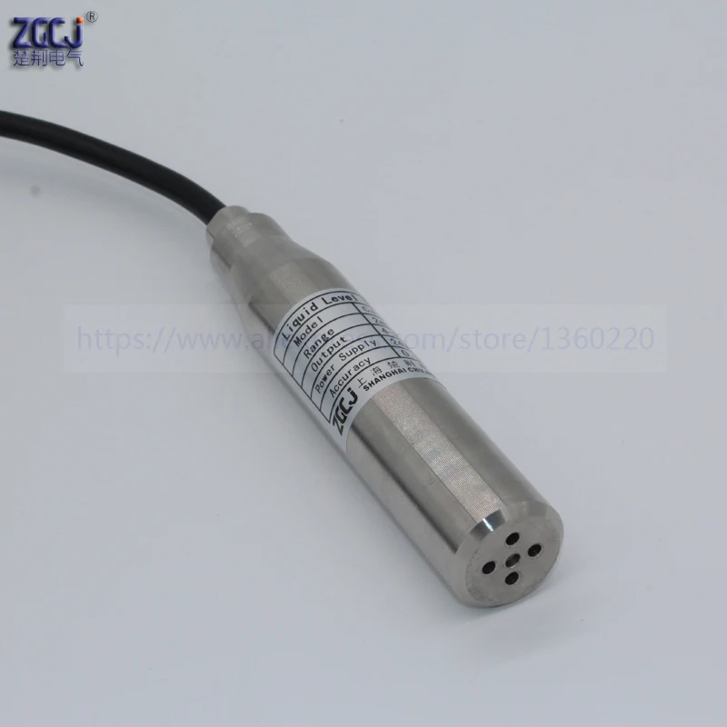 1m liquid level transmitter 24VDC 4-20mA DC liquid level sensor with 3m ...