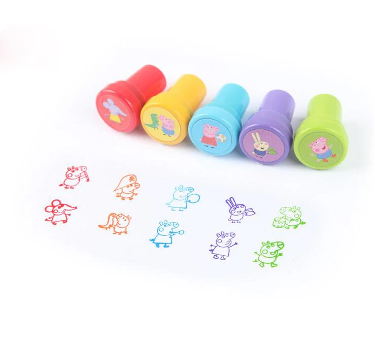 10PCS/Bag Kids Cartoon Stamp Encourage Children Stamper Small Seal Toy ...