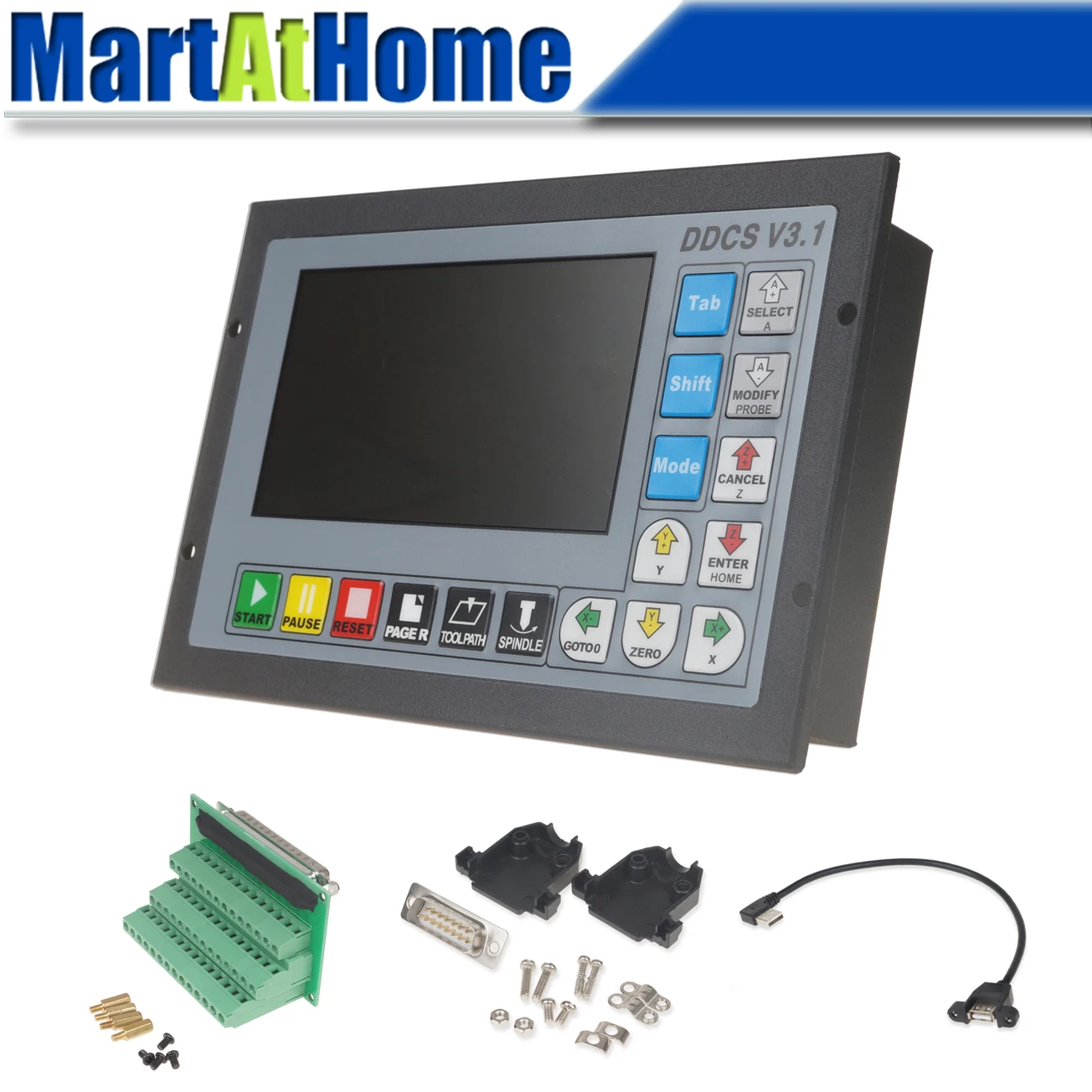Controlador de movimiento CNC de 3/4 ejes, 500Khz, DDCS V3.1, sin conexión, compatible con ...