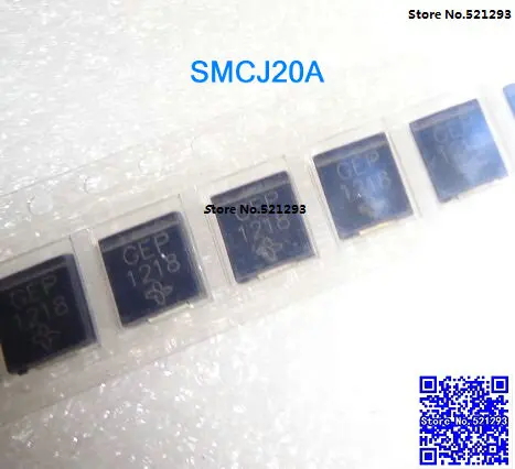 Unidirectional TVS Transient Voltage Suppressor Diode SMCJ20A SMC 20PCS ...