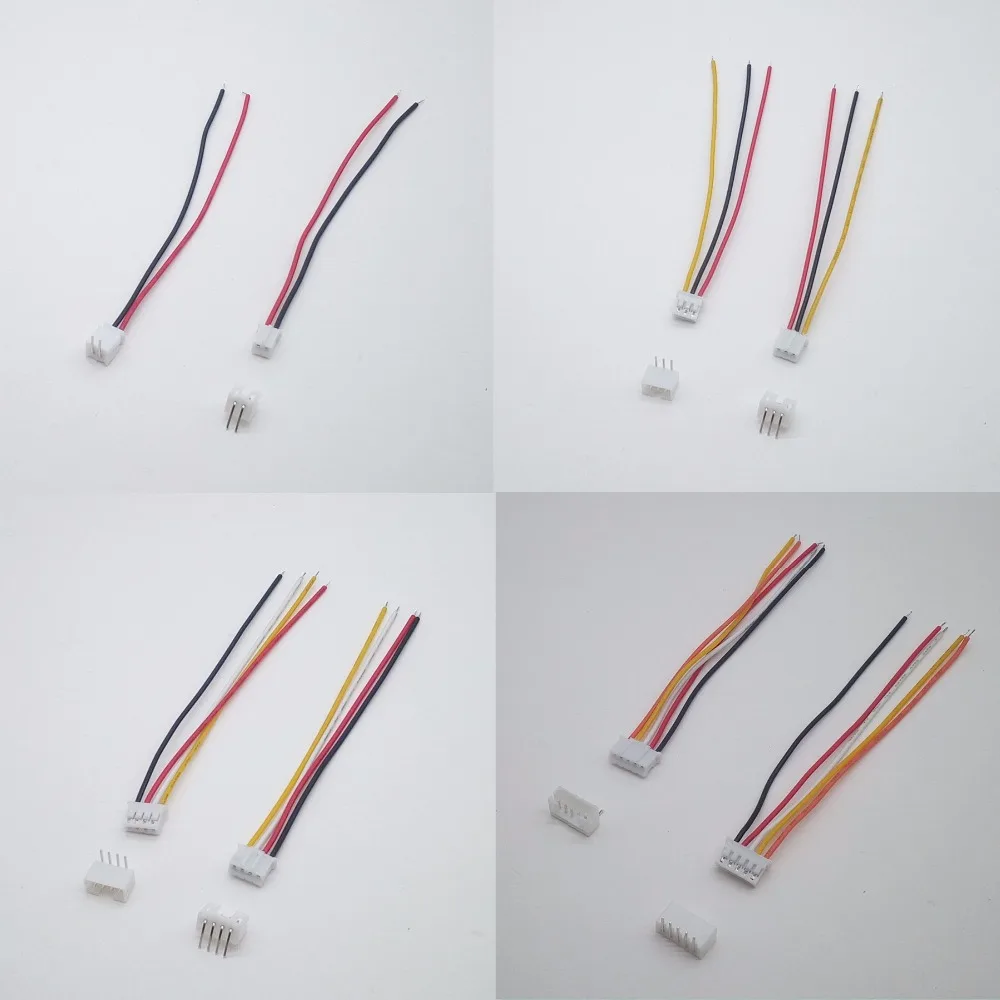 20 Sets Jst Ph 2.0mm 2-pin 3p 4p 5p 6p 7p 8p 9p 10p Female Right Angle ...