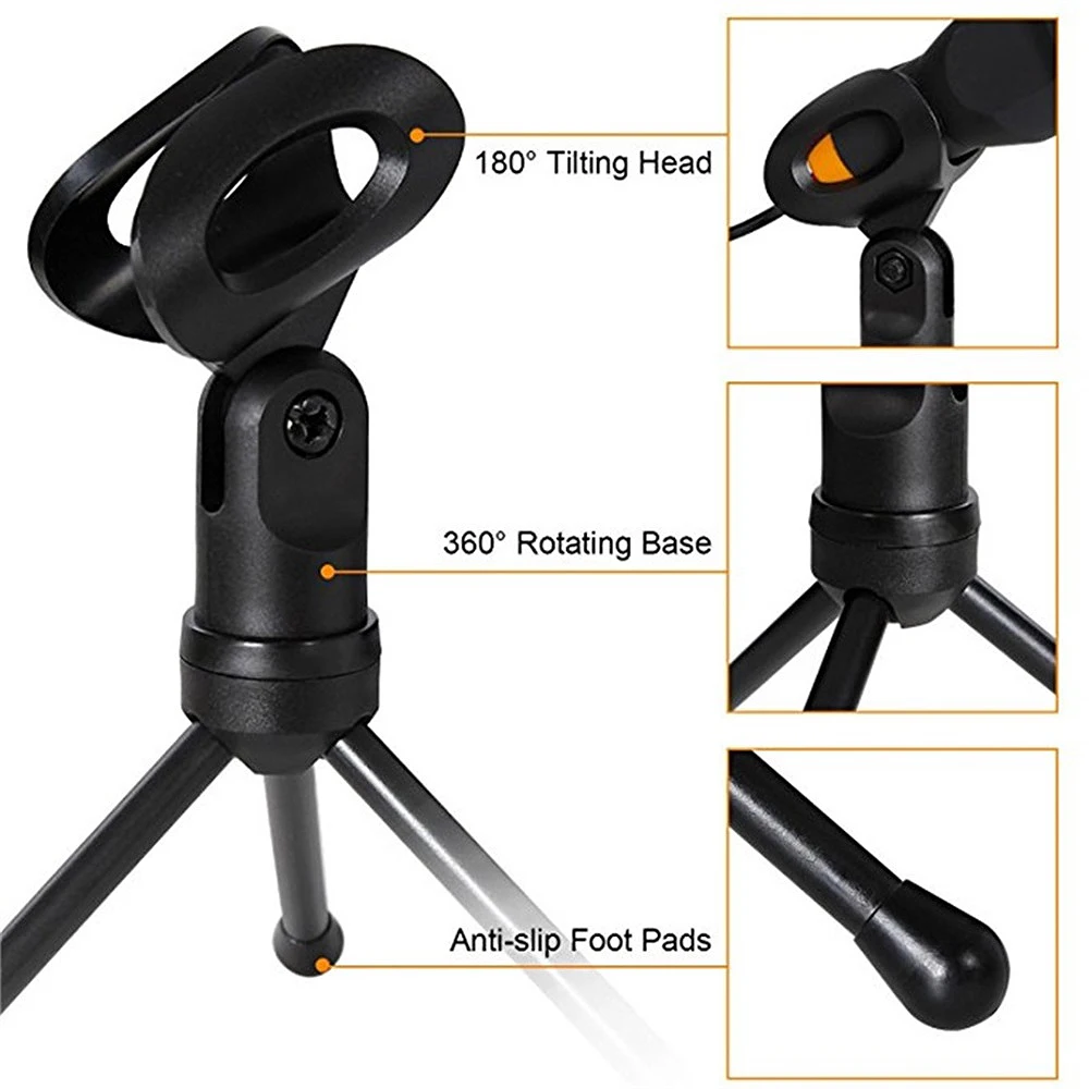 Hot Sf 666 Condenser Microphone Studio Audio Microphone With Tripod ...