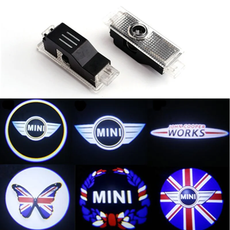 2X LED Car Door Warning Welcome Logo Light Projector Lamp For BMW Mini ...