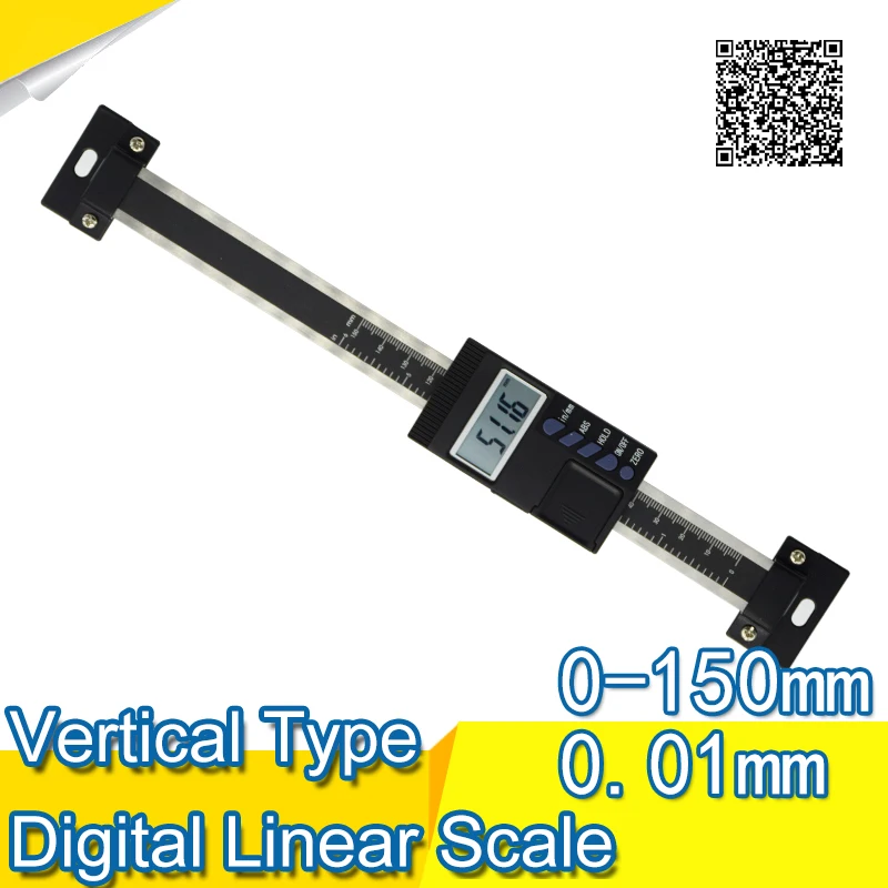 Free Shipping 0-150mm Vertical Type Digital Linear Scales Vertical ...