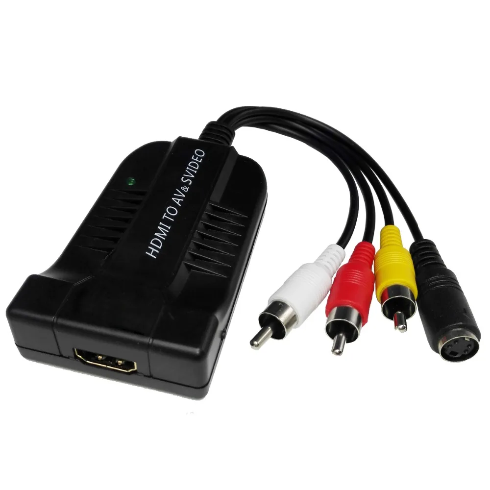 1080p HDMI-compatible To AV/S Video Adapter S-Video,hdmi2av+s CVBS ...