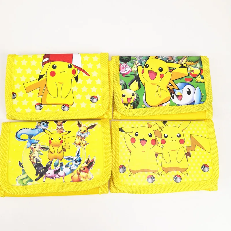 12pc 11*8*18cm Pikachu Mini Coin Purse Pokemon go Money Bag Wallet Kid ...