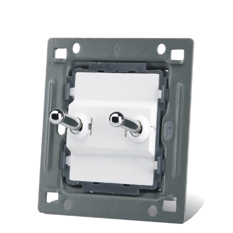 Decoration Wall Switch Socket, 86 Type Concealed White Retro, Double ...