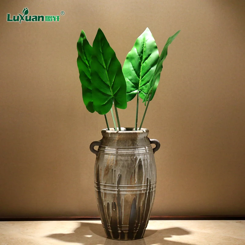 Luxuan cala falsa planta verde flor artificial simulación real Touch ...