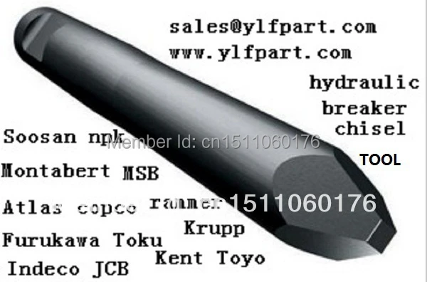 NPK hydraulic rock breaker hammer tool bits GH1,GH2,GH3,GH4,GH6,GH10 ...