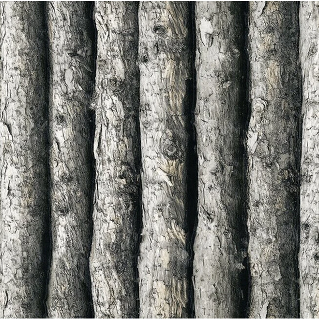 Wood Textured Vinyl papel de parede 3d Wallpaper Forest Thick Embossed ...