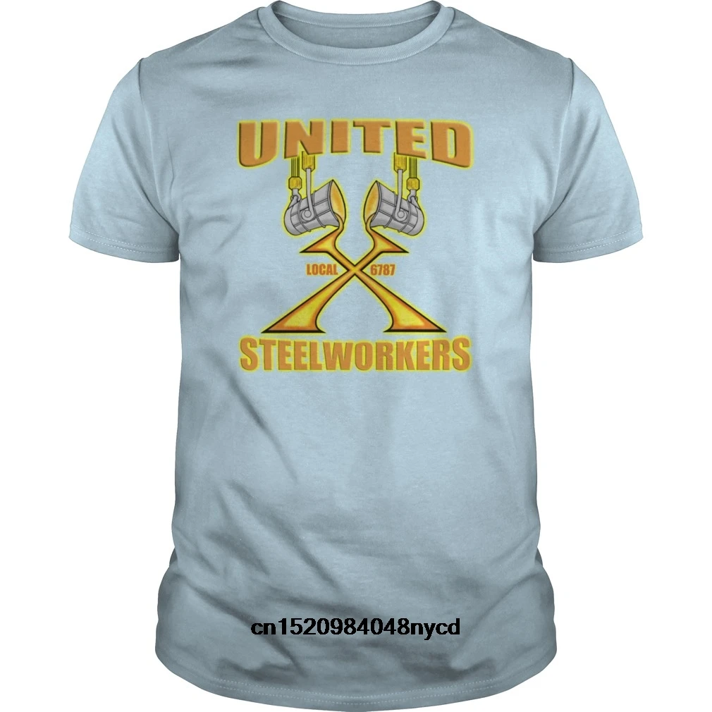 Gildan camisetas divertidas USW X Local 6787 camisa de manga larga 2018 ...