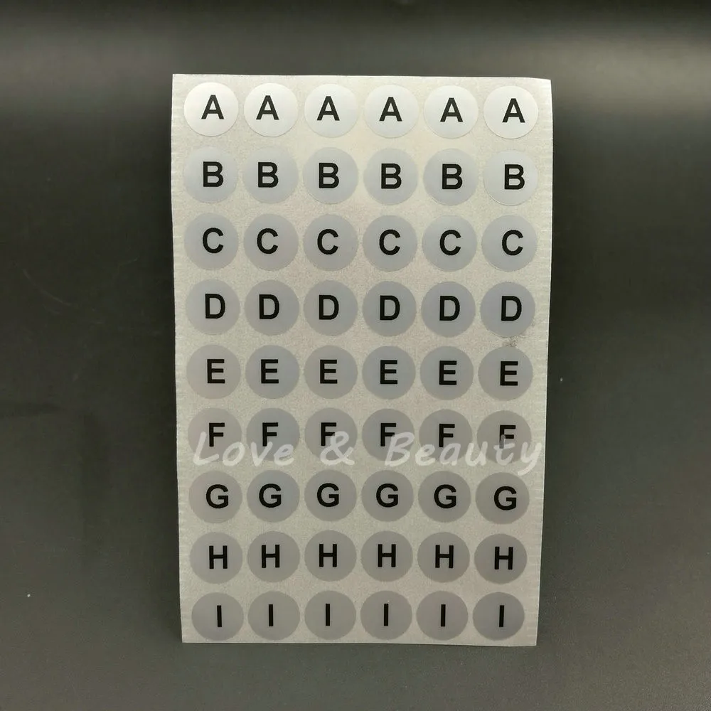 10mm Sticky Letters & Numbers - Black On Gold Rectangle Labels ...